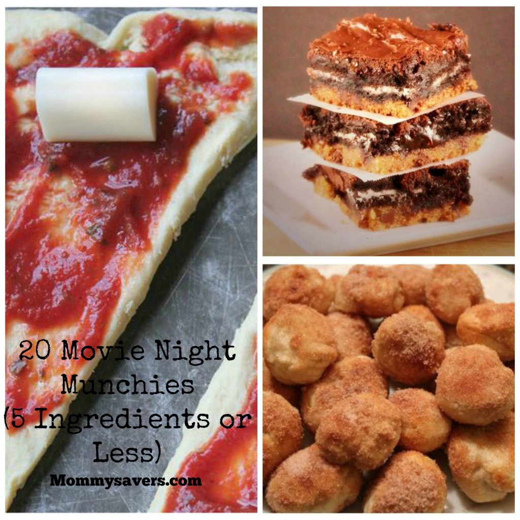 20 Great Movie Night Munchies (5 Ingredients or Less) - Mommy Savers